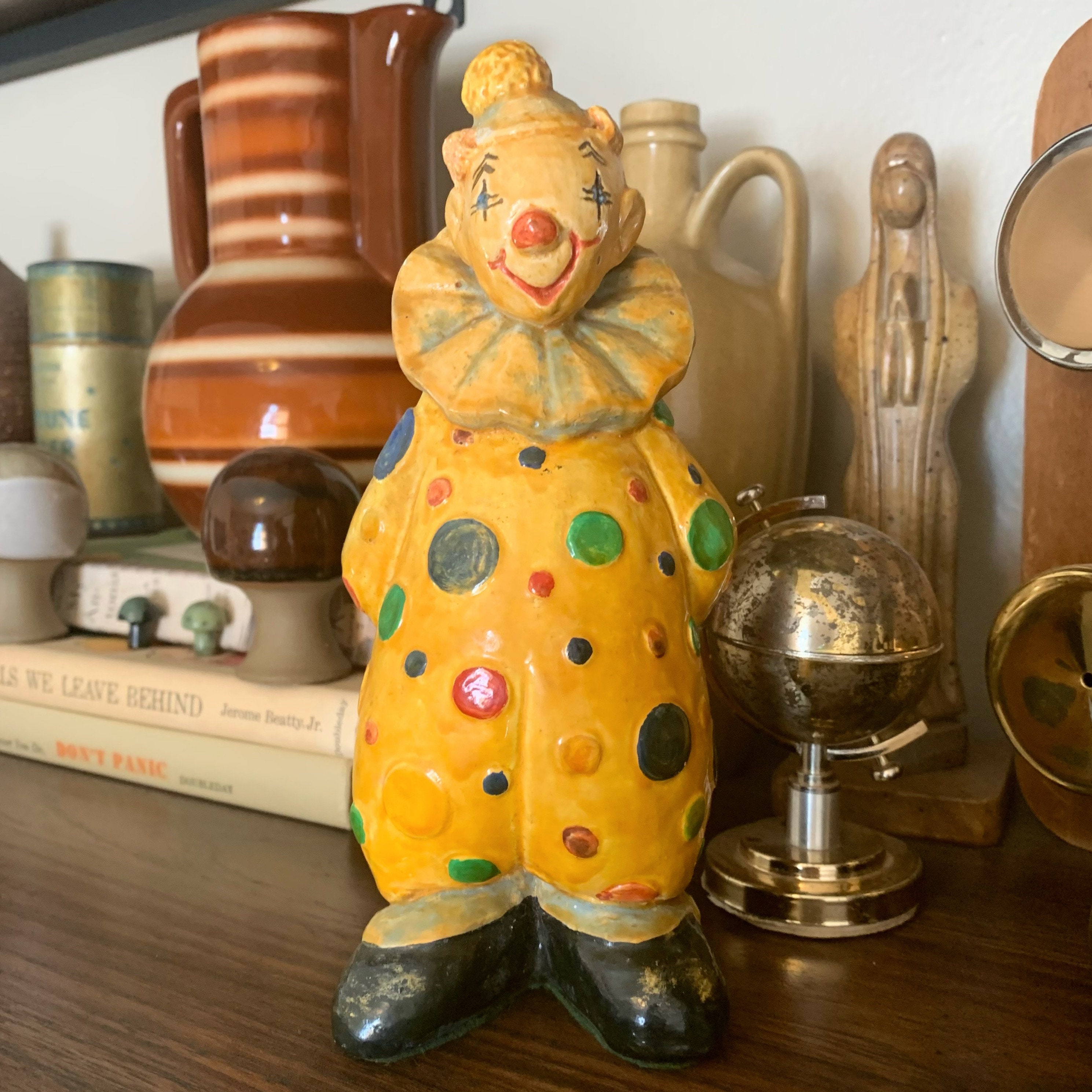 Vintage Gesso Italian Hand Painted Clown Sculpture Figurine - Etsy