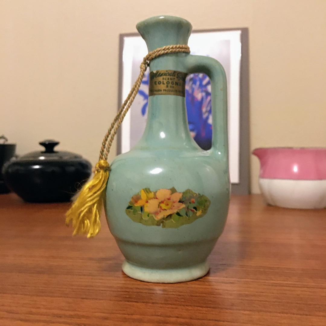 1920s Vintage Cologne Bottle/vase With Flowers and Tassel - Etsy