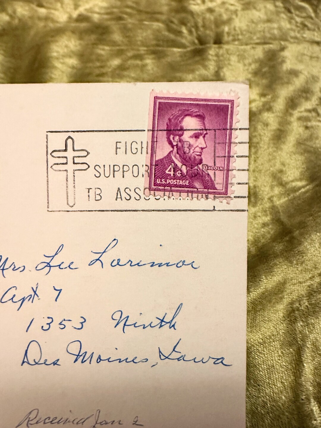 Vintage 1958 Prescott Arizona Postcard With 4 Cent Lincoln Stamp - Etsy