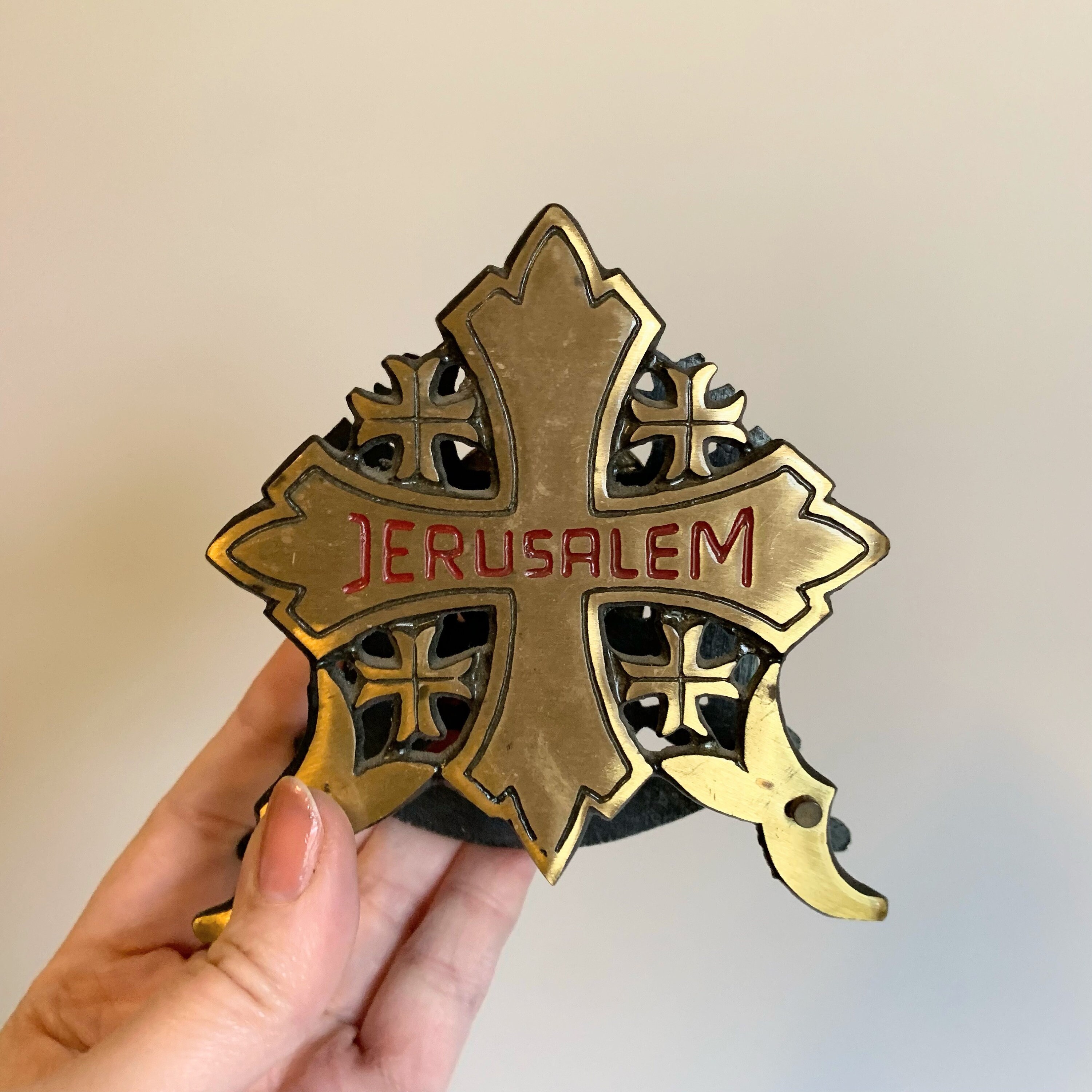 Vintage Brass Mail Letter Holder Organizer/ Made in Jerusalem/ - Etsy