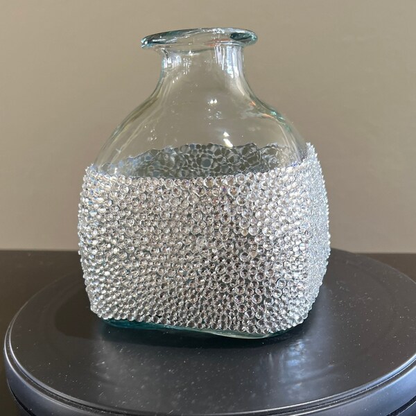 Bottle Neck Glass Vase - Etsy