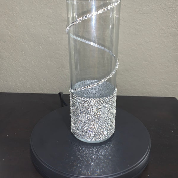 Rhinestone Vase - Etsy