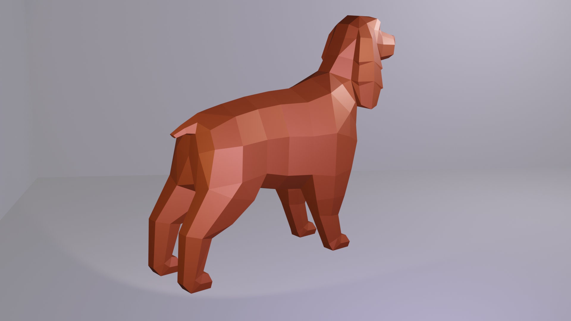 Cocker Spaniel Papercraft dog Papercraft decor Home decor | Etsy