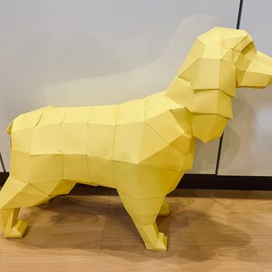 Cocker Spaniel Dog Paper Craft, Digital Template, Origami, PDF Download ...
