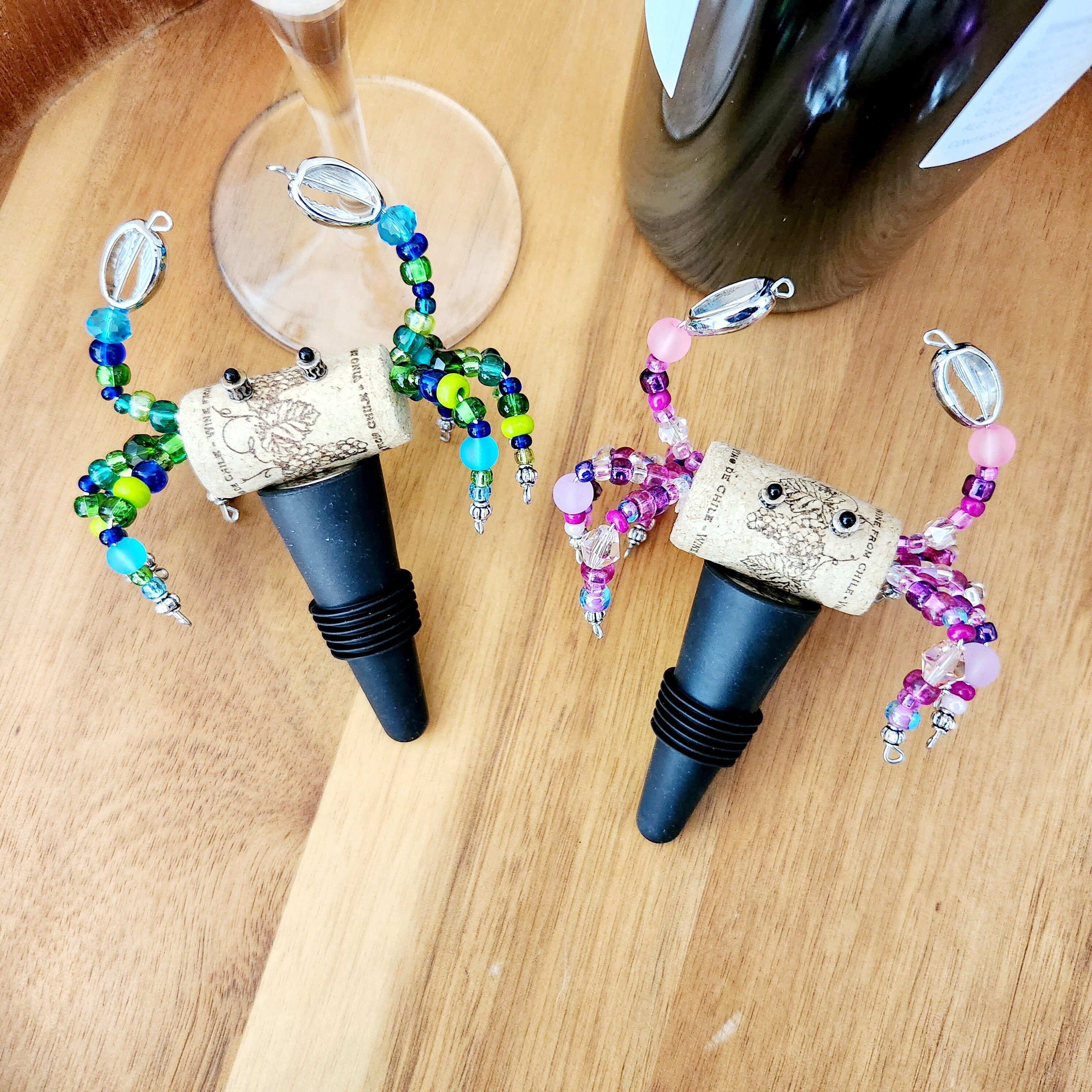 Wine Cork Blue Crab Wine Stopper, Nautical Home Bar Decor, Cute Beachy ...