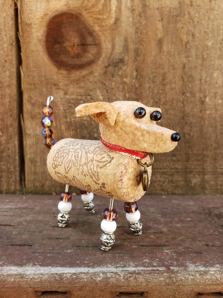 Wine Cork Pitbull for Pitbull Lover Dog Mom Desk Accessory | Etsy