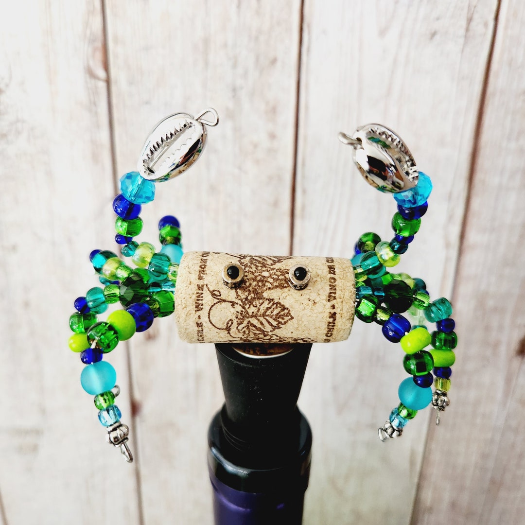 Cute Wine Cork Crab Wine Stopper, Unique Gift for Beach Wedding ...