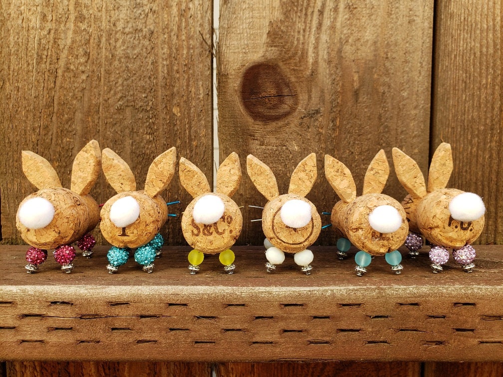 Bunny Figurine Rabbit Lover Gift Easter Tiered Tray Easter | Etsy