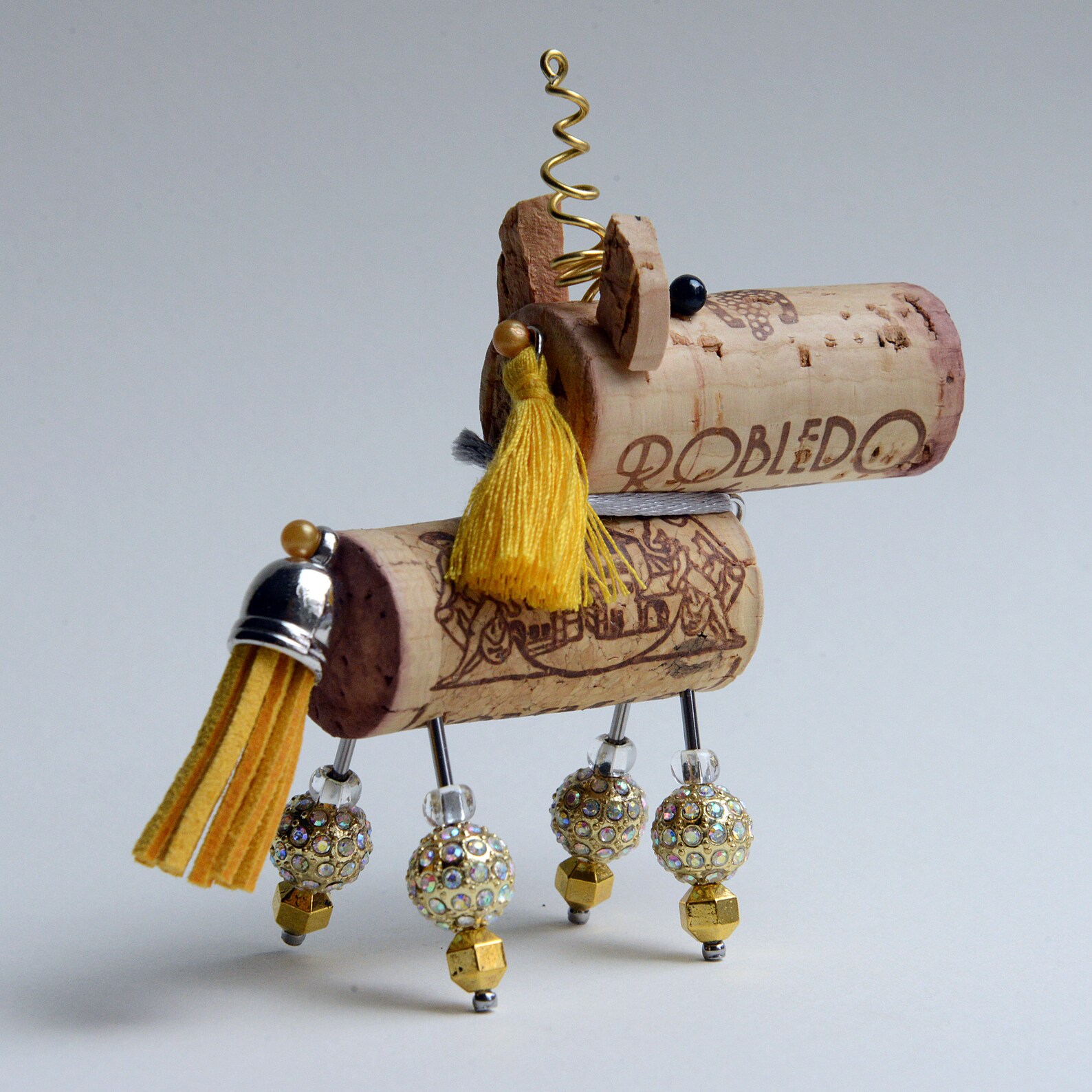 Wine Cork Gold Unicorn Figurine, Enchanted Wedding Favor, Tiered Tray ...