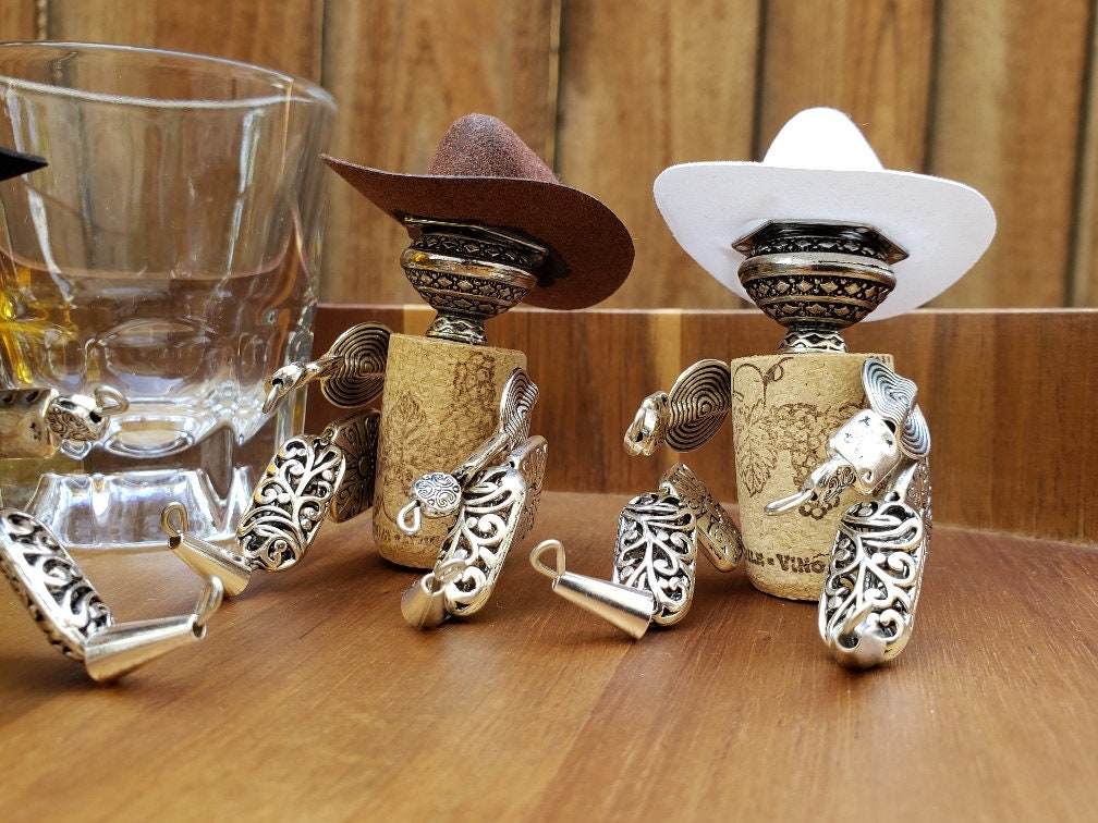 Wine Cork Cowboy Gifts Western Bar Decor Desk Accessories - Etsy