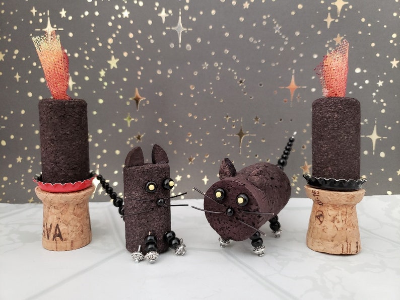 Black Cat Halloween Gifts for Women, Gift for Cat Lovers, Black Cat ...