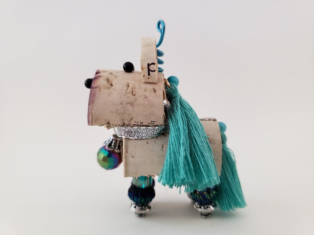 Wine Cork Aqua Unicorn Baby, Enchanted Home Decor, Unicorn Lovers, New ...