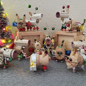 Wine Cork Terrier Christmas Ornament, Dog Lover, Table Decor, Vet Gift ...