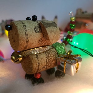 Wine Cork Terrier Christmas Ornament, Dog Lover, Table Decor, Vet Gift ...