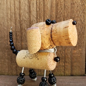 Wine & Champagne Cork Black Labrador, Dog Mom, Desk Accessory, Tier ...
