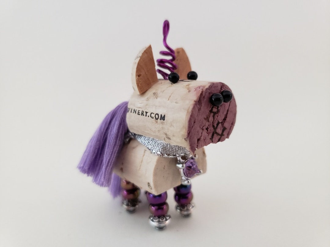 Wine Cork Purple Unicorn Baby, Enchanted Home Decor, Unicorn Lovers ...