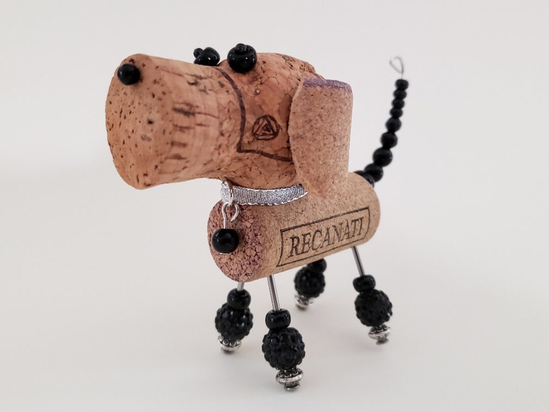 Wine & Champagne Cork Black Labrador, Dog Mom, Desk Accessory, Tier ...