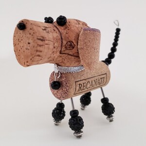 Wine & Champagne Cork Black Labrador, Dog Mom, Desk Accessory, Tier ...