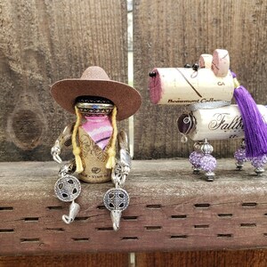 Wine Cork Cowgirl Western Decor for Home Bar, Desk, Tiered Tray, Shelf ...