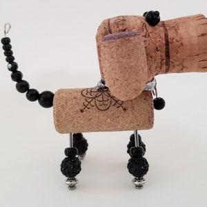 Wine & Champagne Cork Black Labrador, Dog Mom, Desk Accessory, Tier ...
