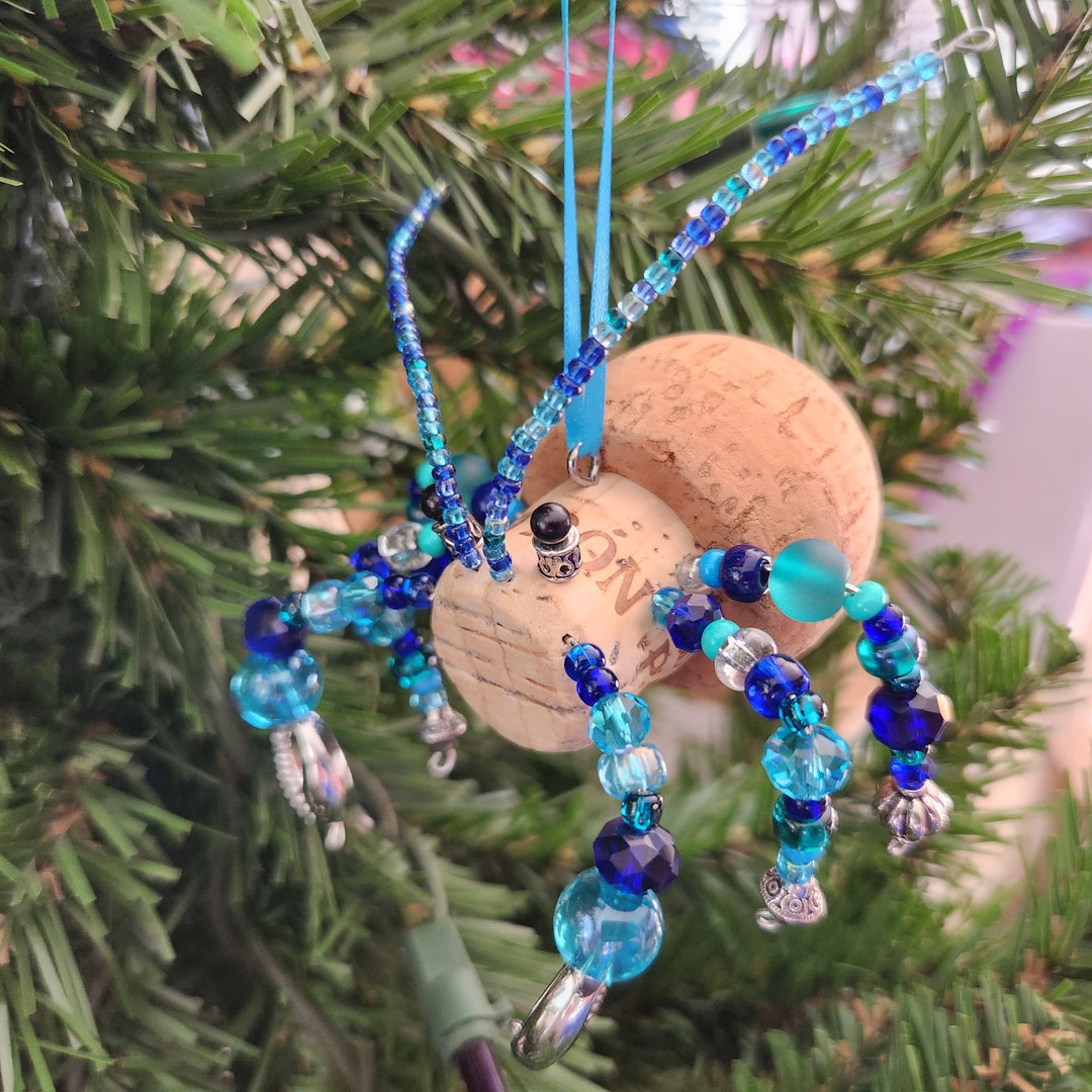 Hermit Crab Tequila Cork Christmas Ornament, Cute Coastal Christmas ...