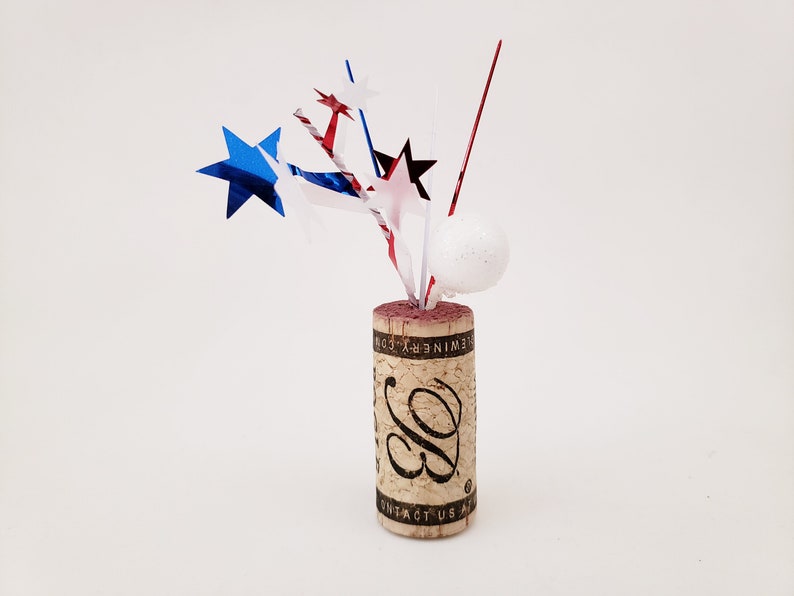 Set of 4 Wine Cork Firecrackers 4th of July BBQ Party Hostess - Etsy