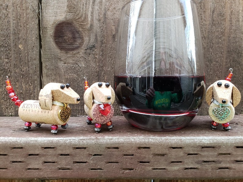 Wine Cork Dachshund Valentines Gift for Dog Mom Wiener Dog | Etsy