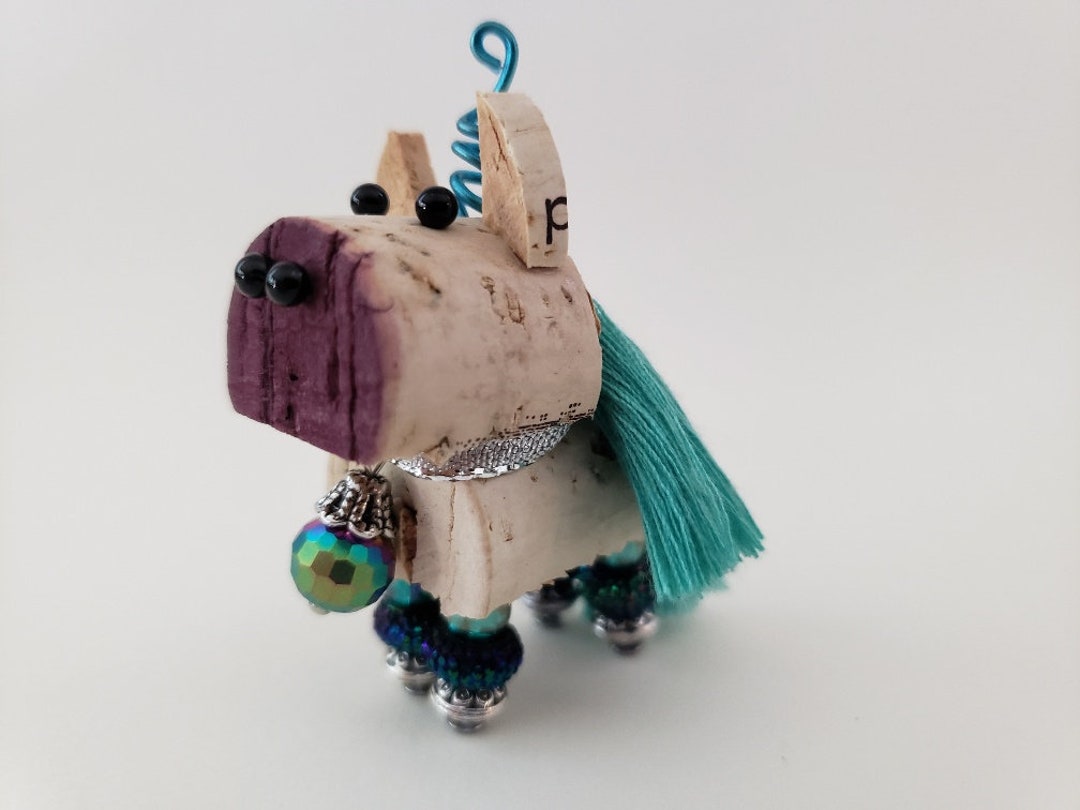 Wine Cork Aqua Unicorn Baby, Enchanted Home Decor, Unicorn Lovers, New ...