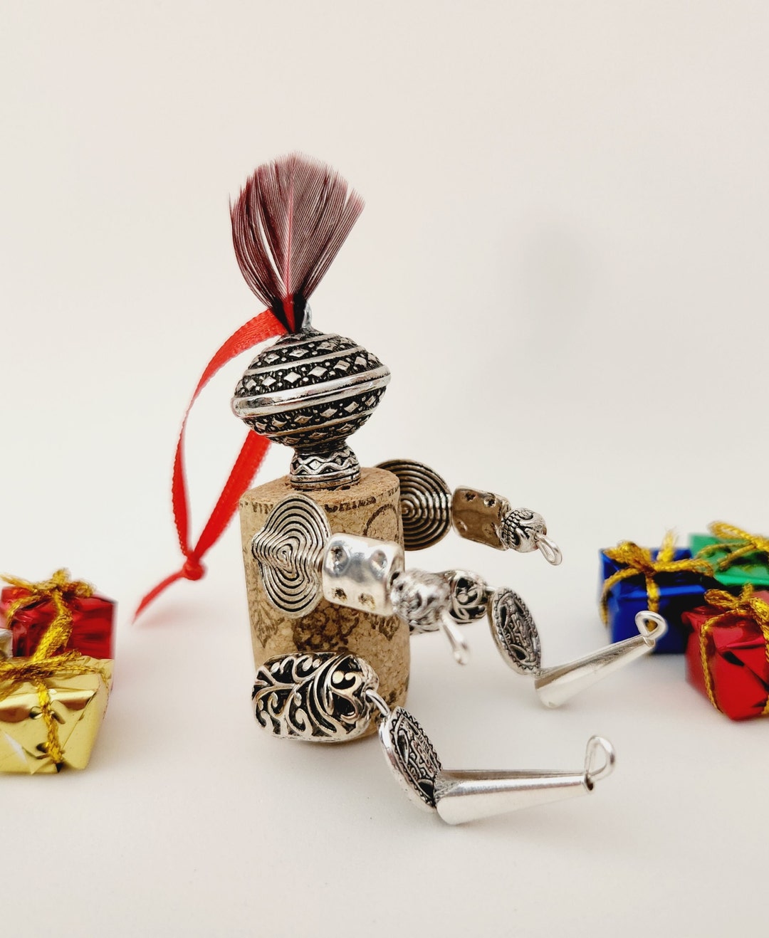 Medieval Wine Cork Knight Christmas Ornament, Unique Cubicle Desk ...