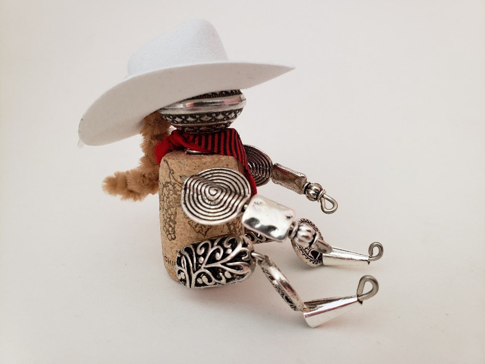 Wine Cork Cowgirl Western Decor for Home Bar Desk Tiered - Etsy