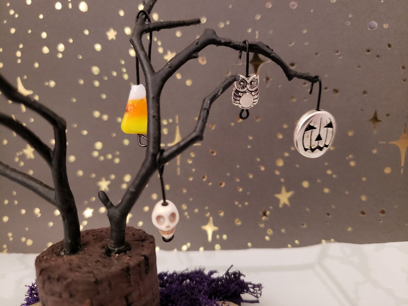 Spooky Halloween Tree Decorations Mini Halloween Decor | Etsy