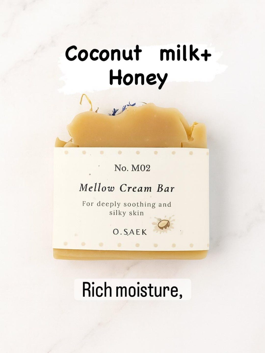 Mellow Cream Bar – Coconut Milk Honey Soap, Shea Mango Butter, Ultra ...