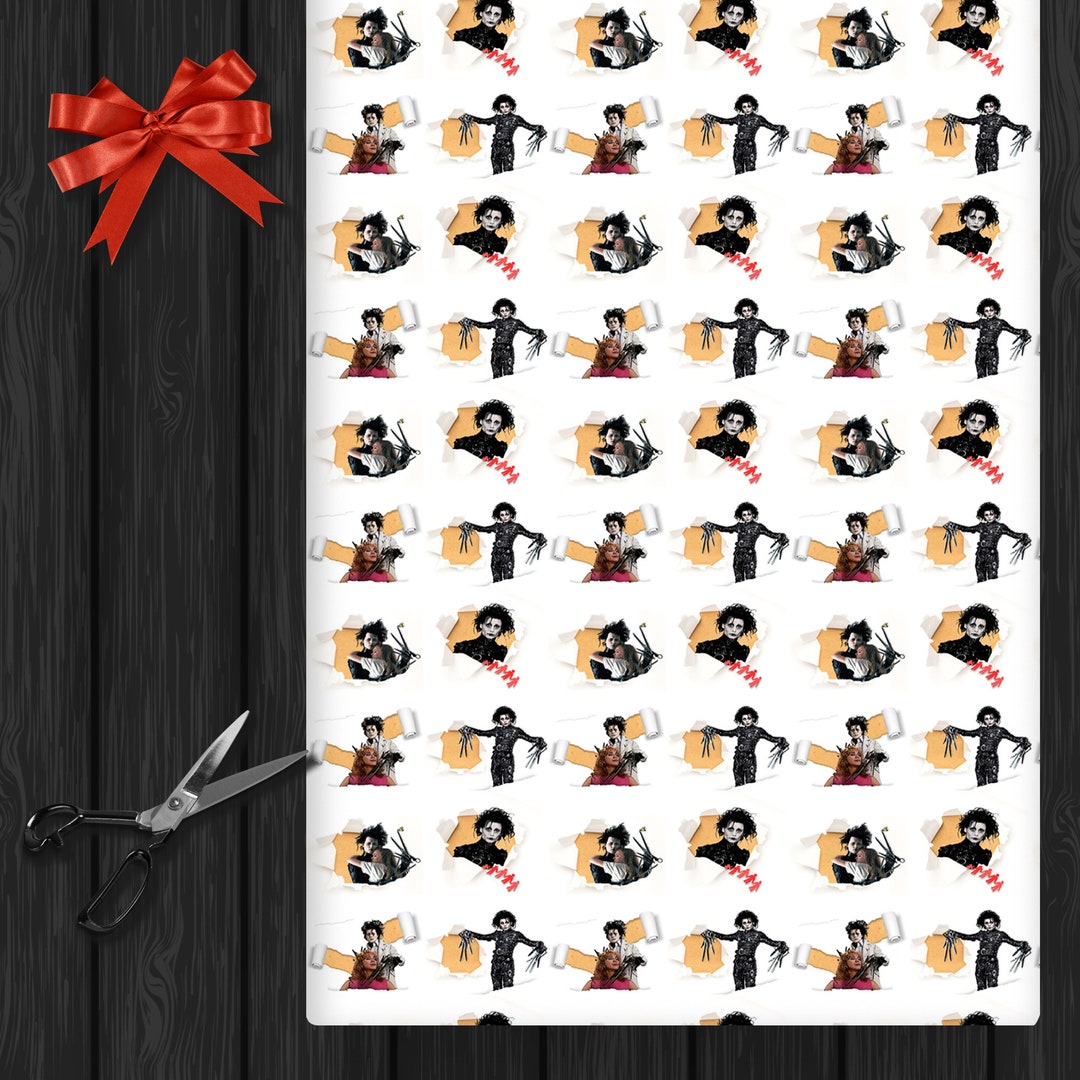 Edward Scissorhands Wrapping Paper - Etsy