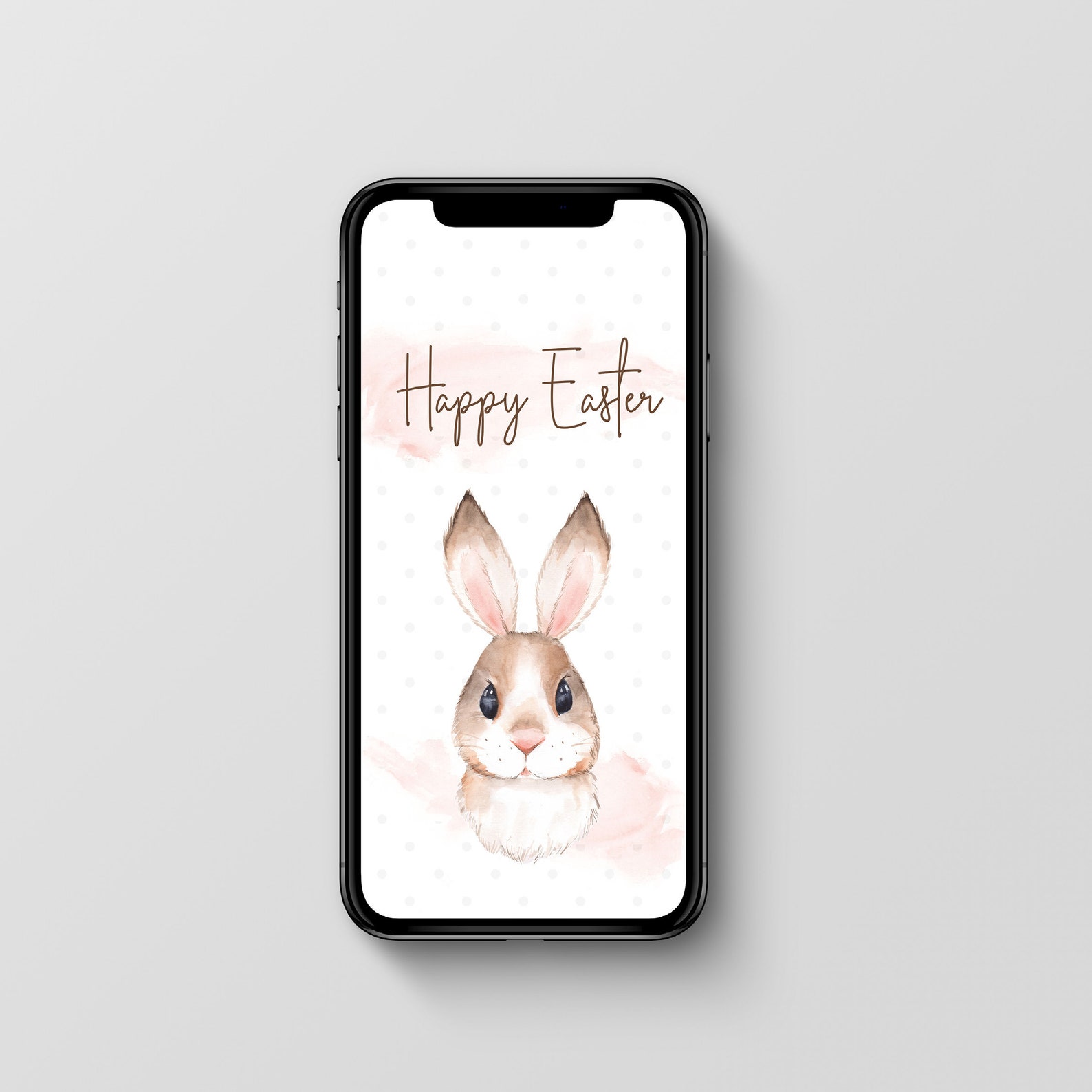 Printable Easter Bunny Card + Digital Message - Etsy