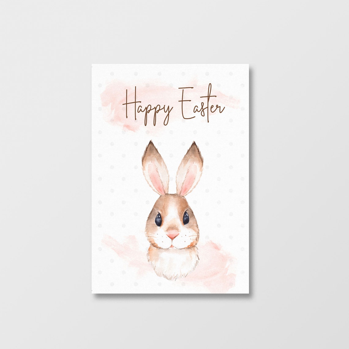 Printable Easter Bunny Card + Digital Message - Etsy