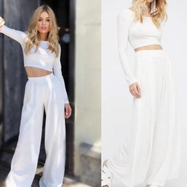 Wide Leg Pant Etsy