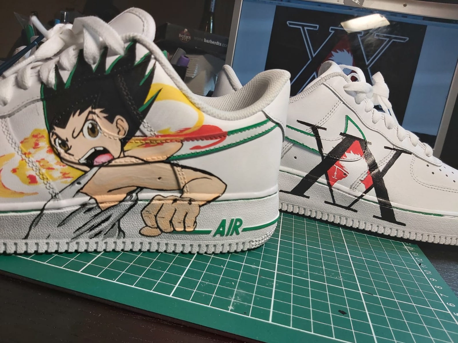 Custom Air Force 1 Anime Hand Painted AF1 Custom Sneakers Nike Custom ...