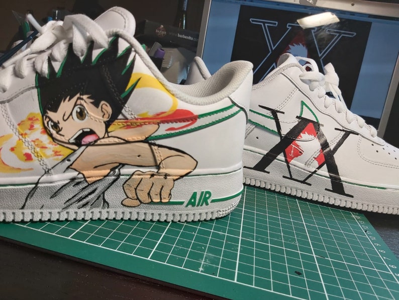 Custom Air Force 1 Anime Hand Painted AF1 Custom Sneakers Nike Custom ...