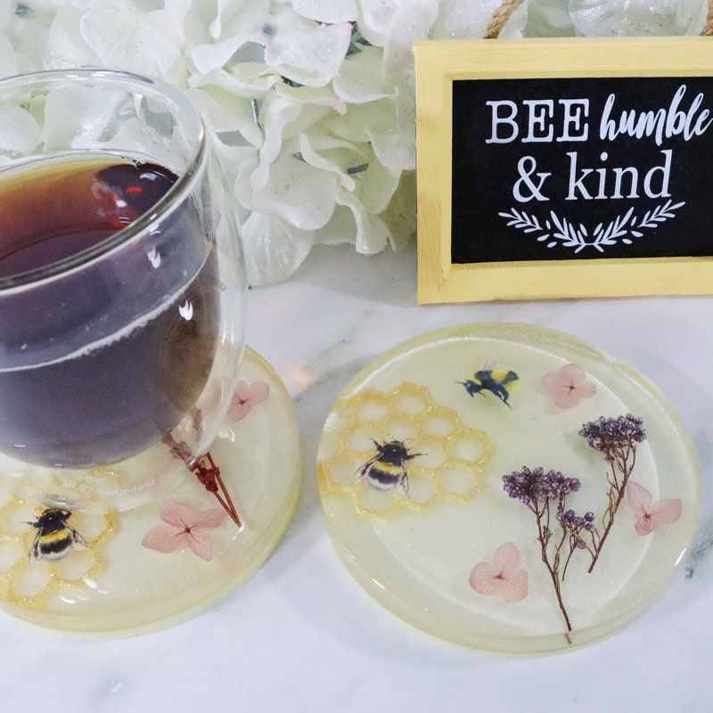 Bee Coasters - Etsy