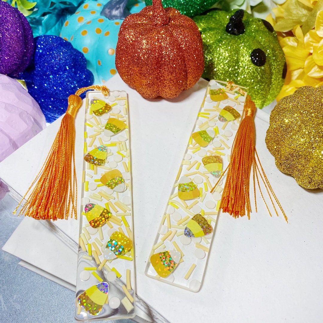 Candy Corn With Sprinkles Holographic Bookmark Halloween - Etsy