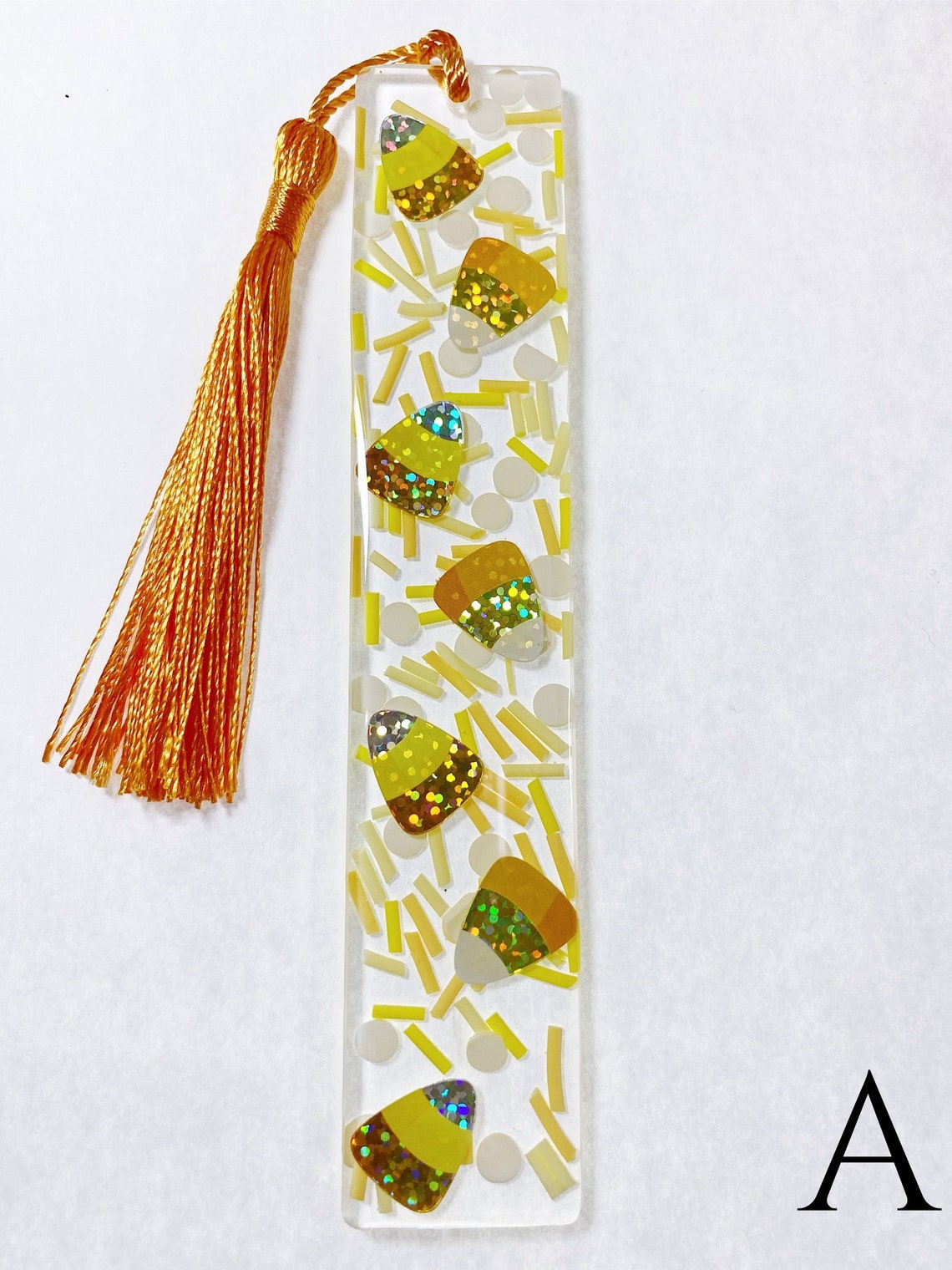 Candy Corn With Sprinkles Holographic Bookmark Halloween | Etsy