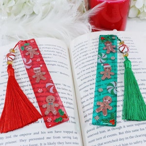 Gingerbread Man Bookmark With Peppermint Tassel Ginger Bread and ...