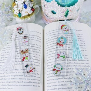 Snowman and Friends Bookmark Winter Book Mark Cute Christmas Bookmarks ...