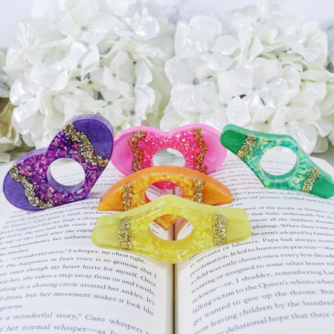Opal Geode Page Holder Thumb Book Holder Resin Page Spreader Thumb Book ...