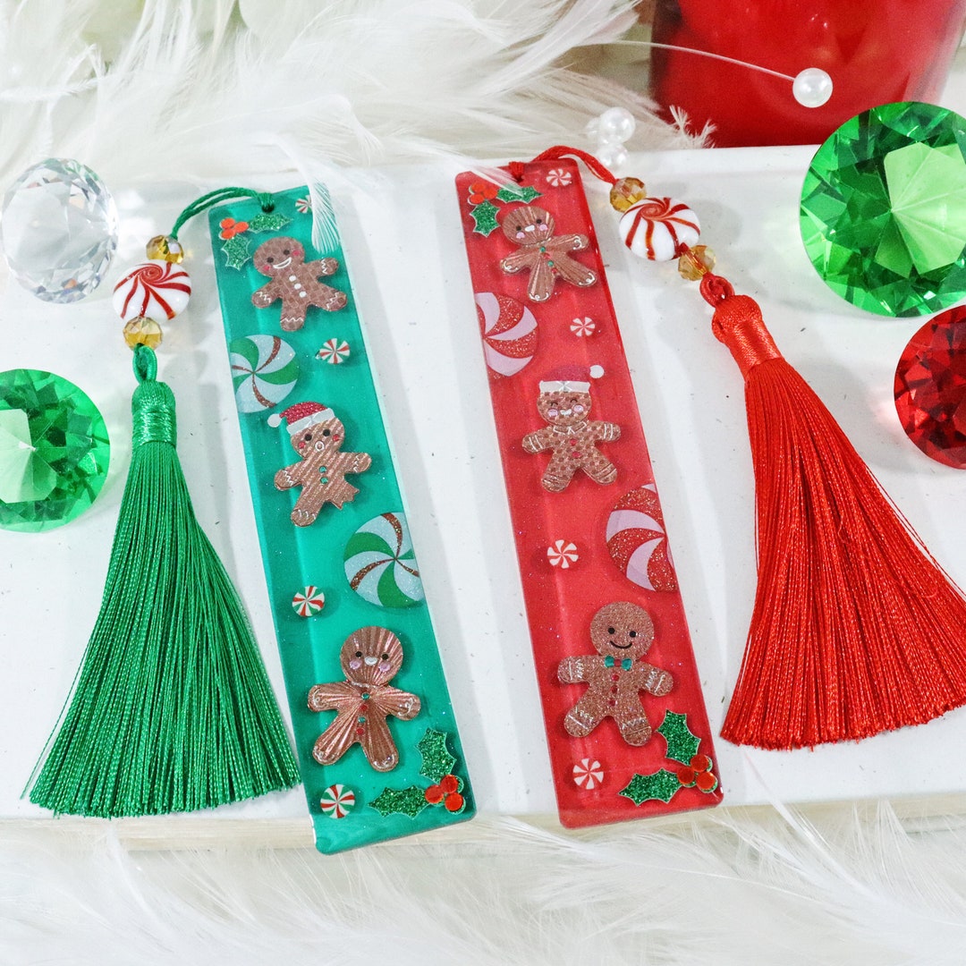 Gingerbread Man Bookmark With Peppermint Tassel Ginger Bread and ...