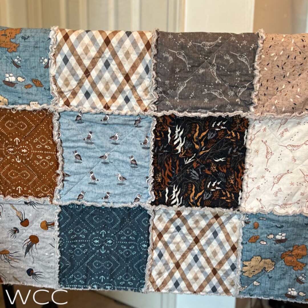 Toddler Rag Quilt Baby Rag Quilt Rag Quilt Baby Blanket Baby Shower ...