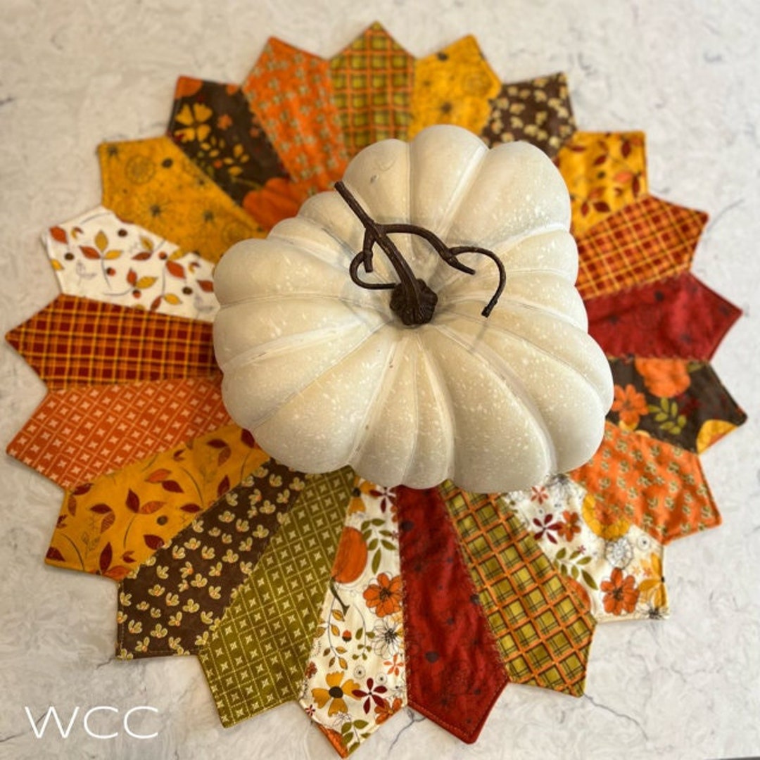 Fall Table Topper Fall Dreseden Topper Fall Table Decor Thanksgiving ...