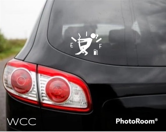 Empty Gas Tank Decal Gas Tank Decal Funny Decal | Etsy