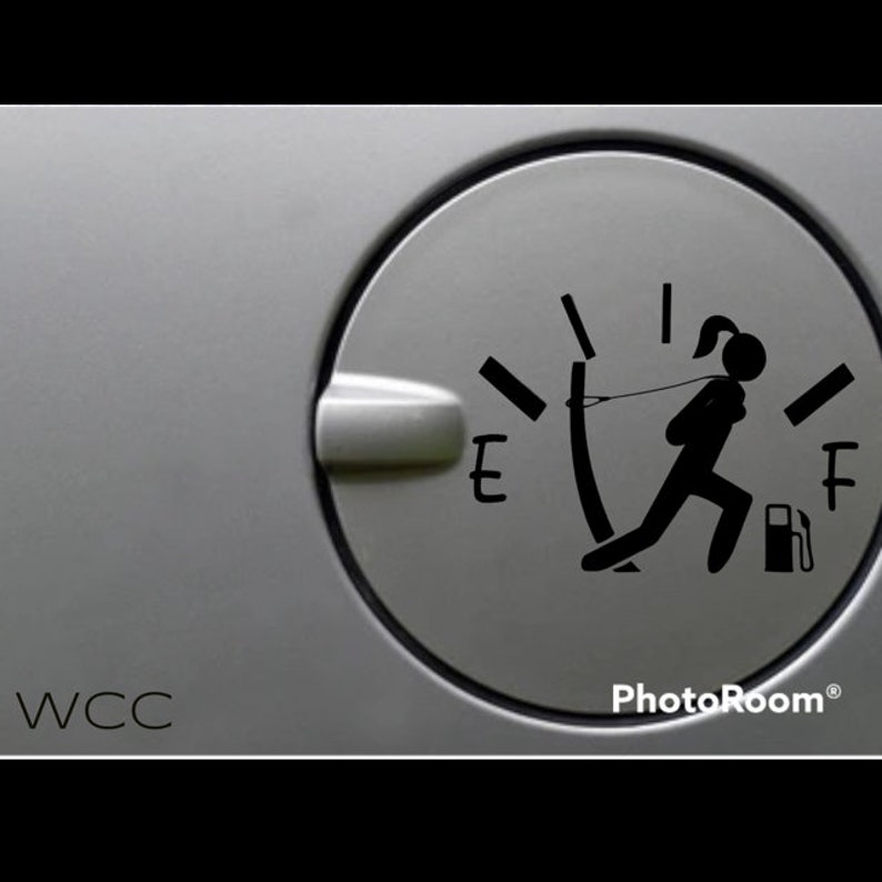 Empty Gas Tank Decal Gas Tank Decal Funny Decal | Etsy