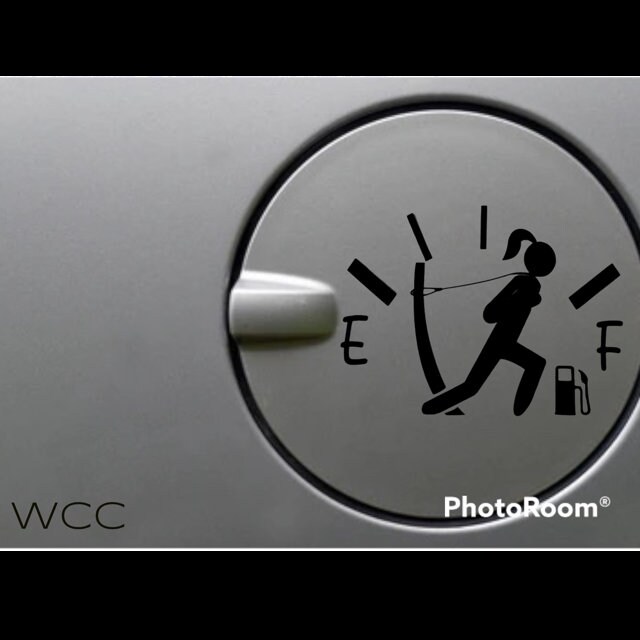 Empty Gas Tank Decal Gas Tank Decal Funny Decal - Etsy